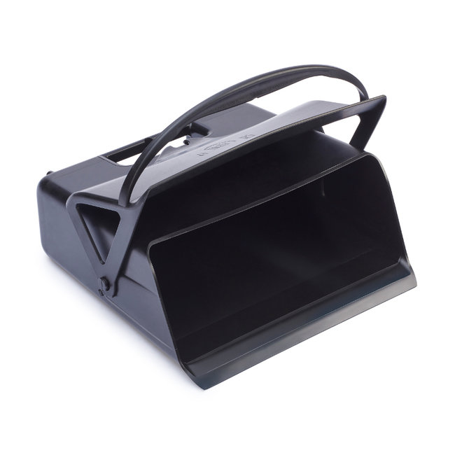 Foodgrade hand dust pan - with hinged lid and clasp, heavy duty, black ...