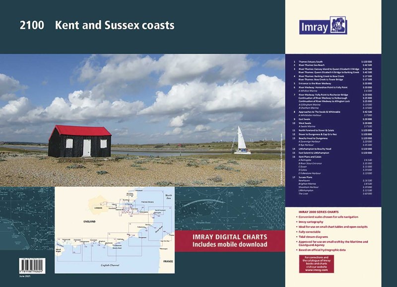 Imray Chart Pack - 2100 Kent and Sussex Coasts - toddnavigation