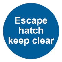 Escape Hatch Keep Clear - toddnavigation