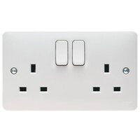 13A 2G 2 Pole Switched Socket Dual Earth | LV0301.0744 - Lightvault