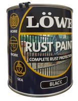 Lowe Rust Paint Metal and Machinery Black 1 Litre - Goodwins