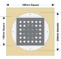 Wet Room Shower Gully for Tiled & Sheeted Floors WRSG50 - Goodwins
