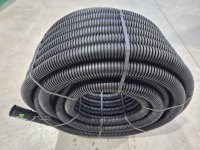 50mm x 50mtr Black Ducting PreRoped Roll - Goodwins