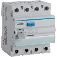 HAGER 63A 4 POLE RCD 30MA - Eurosales