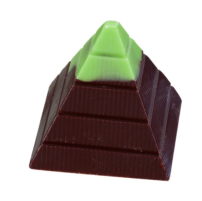 Mint cream pyramid - in dark chocolate 13g - 1kg - House of Sarunds