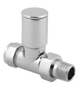 Sonas Chrome Radiator Valve Straight Set of 2 RSVAL01 - Goodwins