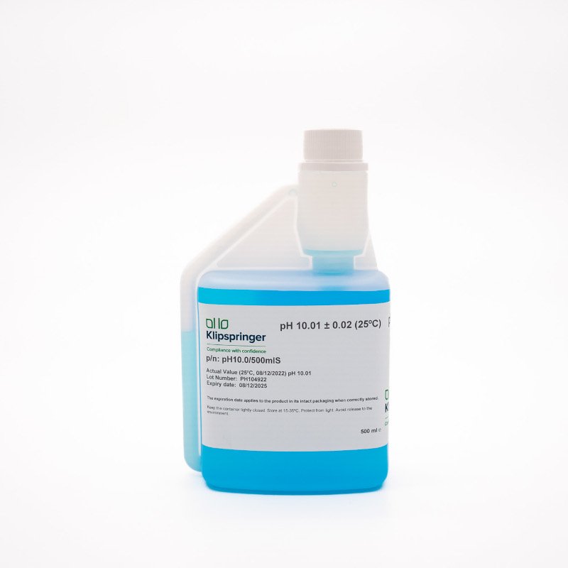 Buffer Solution in Dosing Bottle - 500ml - pH 10 - Klipspringer