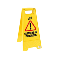 Cleaning In Progress Floor Sign - Hygiene Supplies Ireland - baileyhygiene