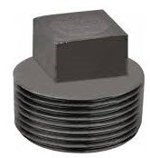 1" NPT 6000LB Screwed Square Head Plug ASTM/ASME SA105N ASME B16.11 NACE MR.01.75 - Midsteel