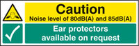 Noise level 80dB(A) & 85DB(A) ear protectors available on request ...