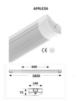 ANSELL PROLINE 1 X 36W LED SURFACE LINEAR IP20 WHITE - Eurosales