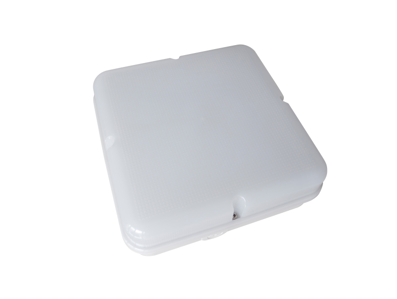 COMPACT 10W LED fitting,Square,Opal Prismatic Diffuser,IP65, 253x92mm ...