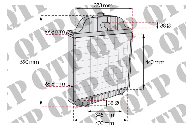 Radiator 20D - Quality Tractor Parts LTD.