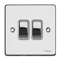 Schneider Low Profile 2 Gang Switch - Lightvault