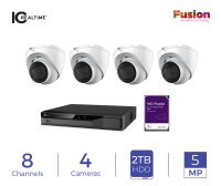 IC Realtime 8 Channel Recorder & 4 Camera Security Kit | 4K DVR & 5MP ...