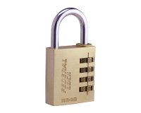 Federal Padlock 40mm Brass 4digit combination - Perenco