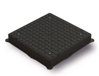 POLYPIPE UG510 SQUARE POLY COVER & FRAME 460mm 110mm - HarrisandBailey