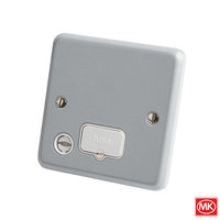 MK 13A Unswitched Fused Spur Flex Outlet Metal Clad K989ALM - Wesco