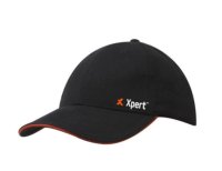 Xpert Baseball Cap Black/Orange - Goodwins