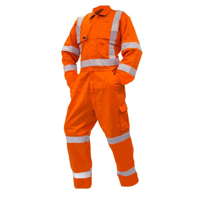 FR Overalls, 12Cal, TTMC, D/N, Orange - eskosafety