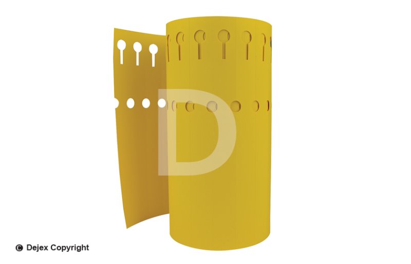 16cm YELLOW LOOP LOCK LABELS - Dejex