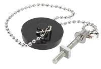 Instinct Bath Poly Plug With 18" Ball Chain Black 202255-INS - Tucker ...
