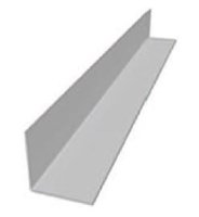 Cleader Rail Galv Gable Angle 75x72mm 3 Metre - Goodwins