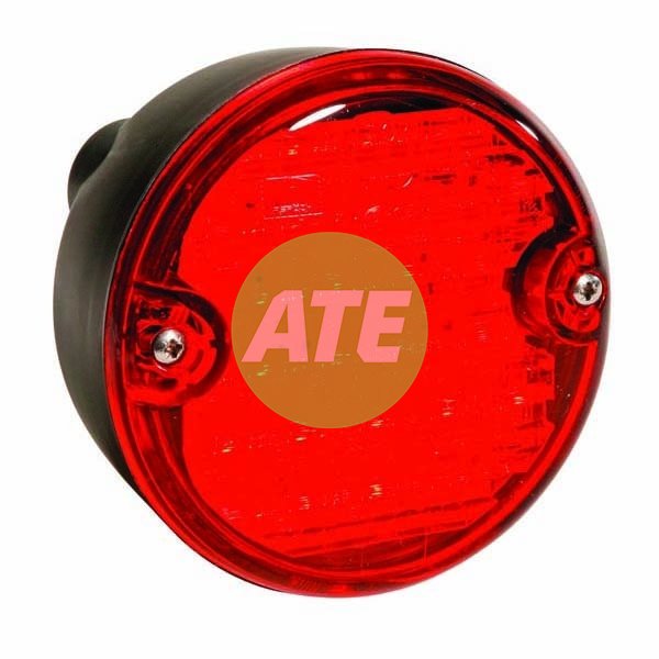 12V Led Round Rear Fog Lamp C/W Quick Fit Connectors - ATE