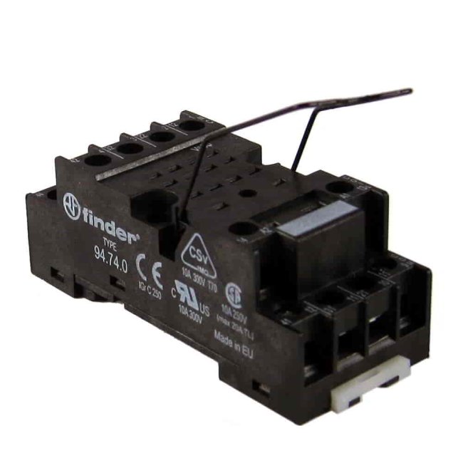 Finder 94.74.0SMA - 4 Pole Relay Black Base - CSE Industrial Electrical ...