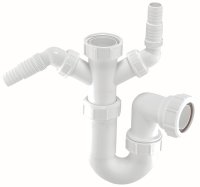 MCALPINE WM11 TWIN OUTLET WASHING MACHINE TRAP - HarrisandBailey