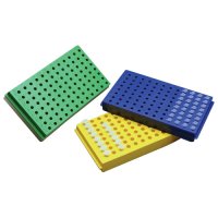 Reversible Microtube Rack with lid - Double Sided - WhiteSci