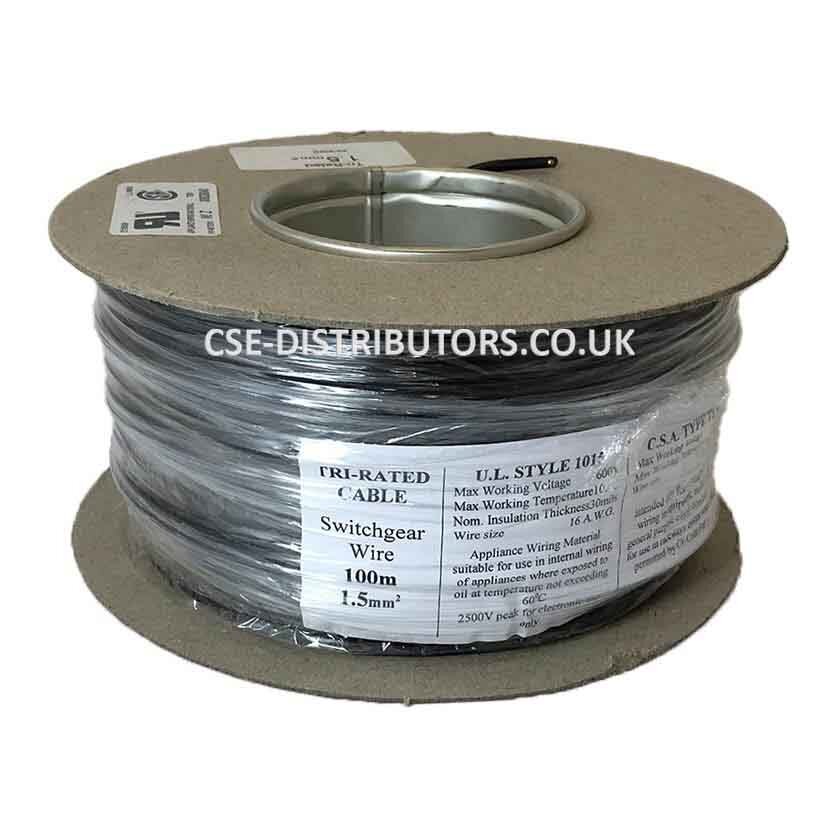 Tri Rated Flexible Panel Cable - 1.5mm2 Black / TRI-1.5-BLACK - CSE ...