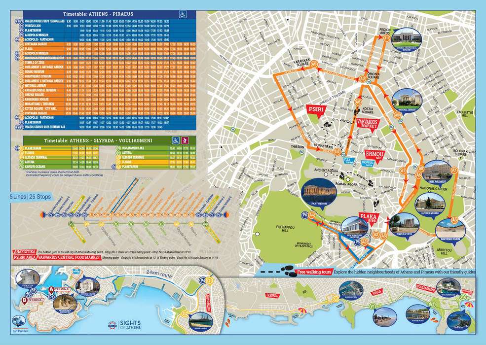 Athens, Piraeus Beaches Hop On Hop Off Bus Tour — Welcome Experiences