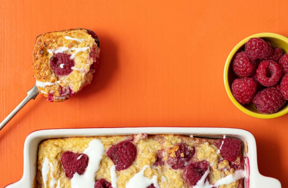Raspberry Baked Oats | White's Oats