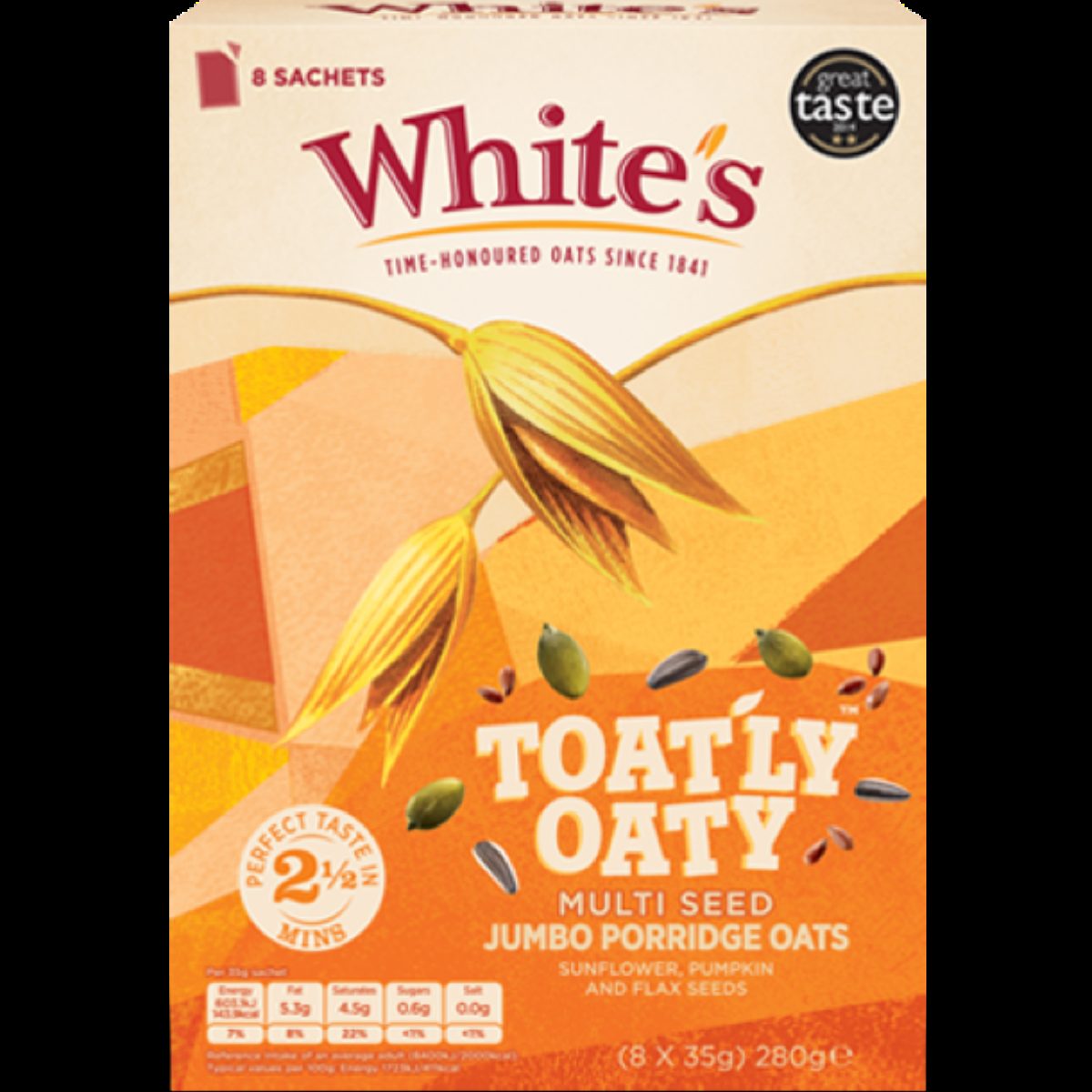 Toat'ly Oaty Added Multi Seeds | Instant Porridge |… | White's Oats
