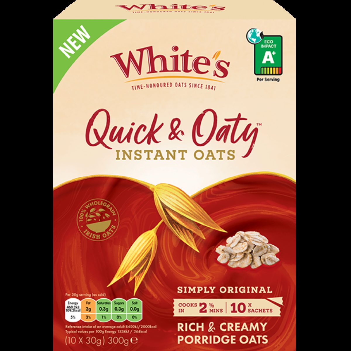 Quick & Oaty Instant Oats - Original | White's Oats