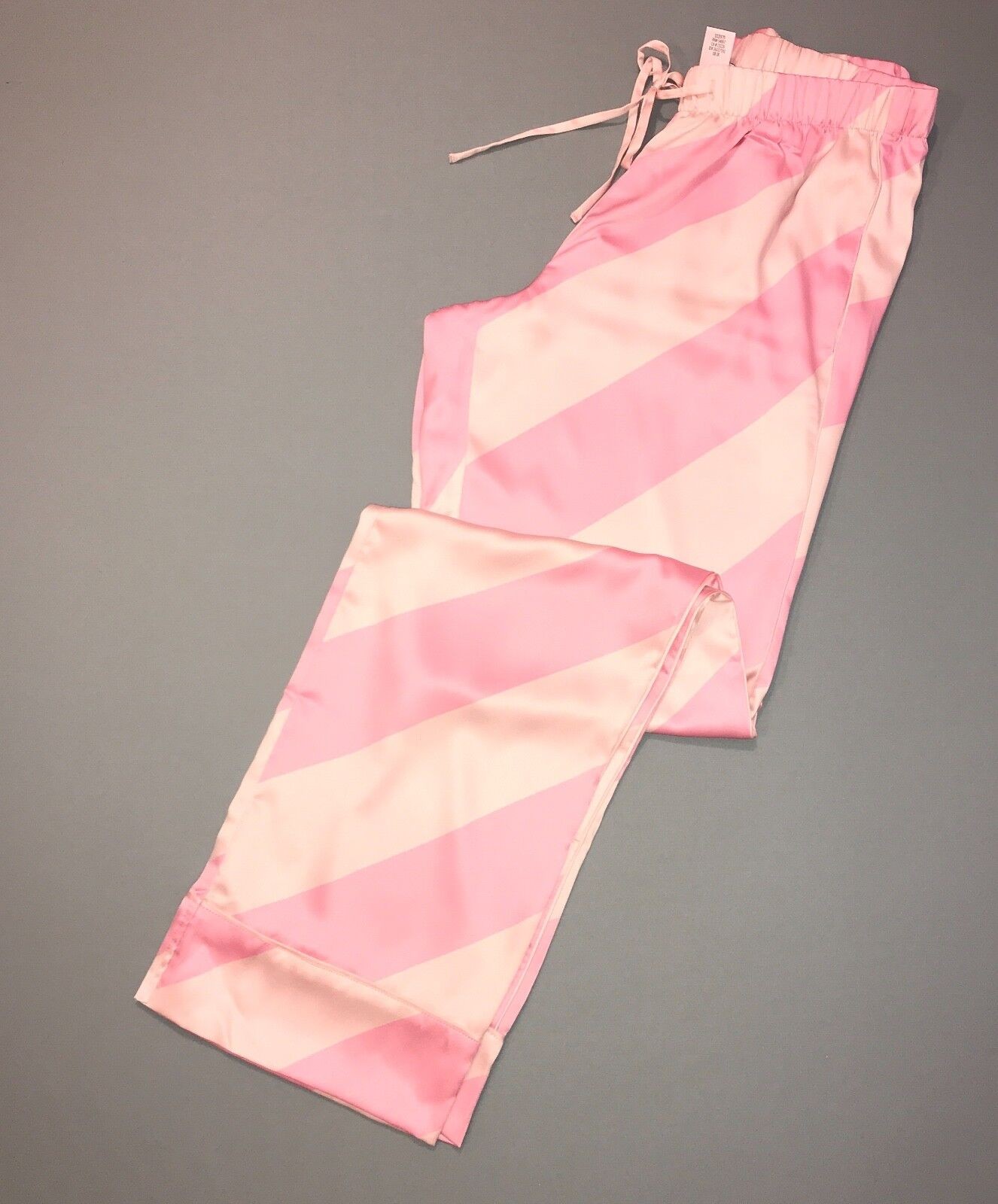 Victorias Secret Afterhours Satin Pajama Set Iconic Stripe Pink Pajama