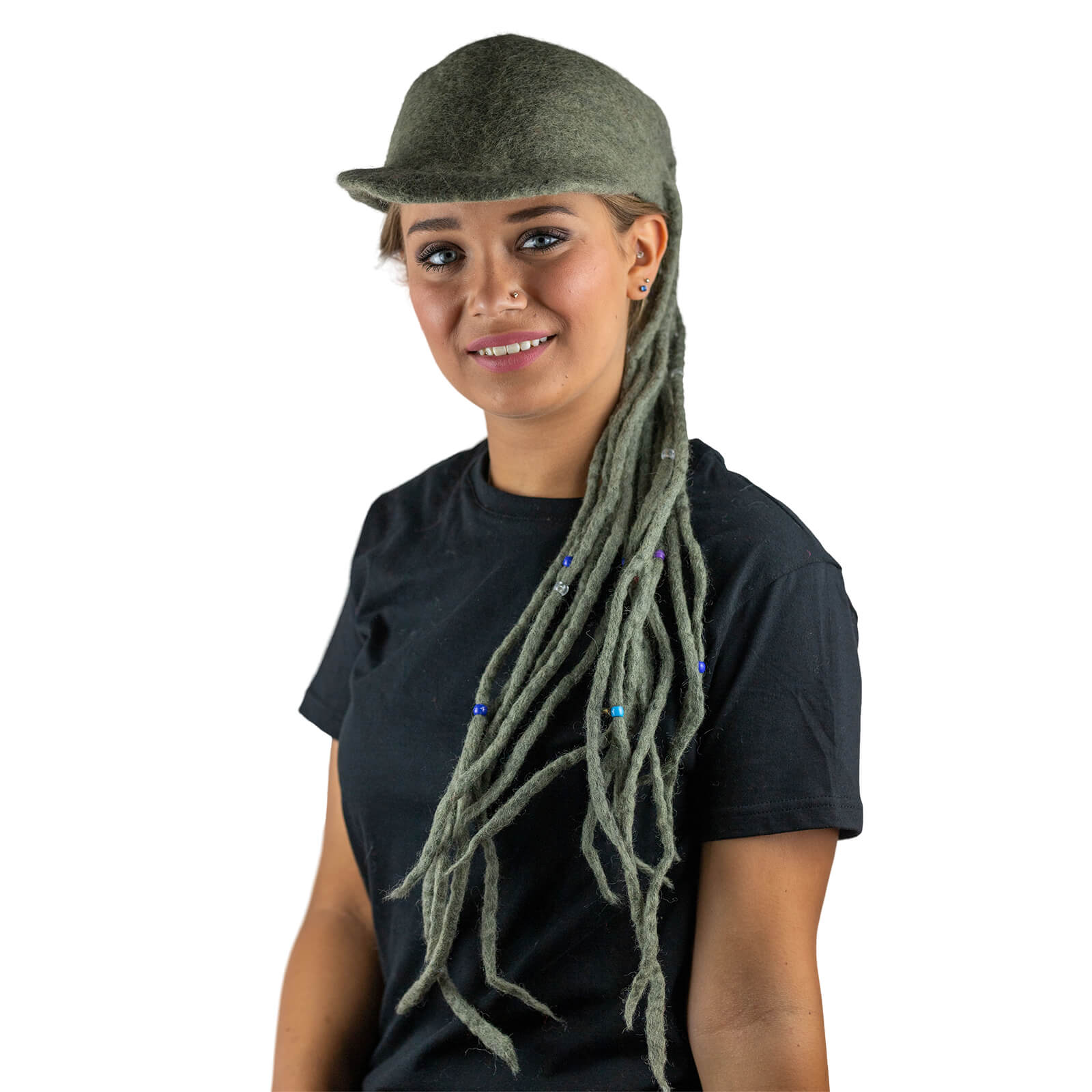 Cap Felt Hat Cap Dreads Dreadlock Hippie Goa Dreadhat Extension Fair ...