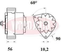 565.016.095.310 : Mahle OE Alternator (IA1715)