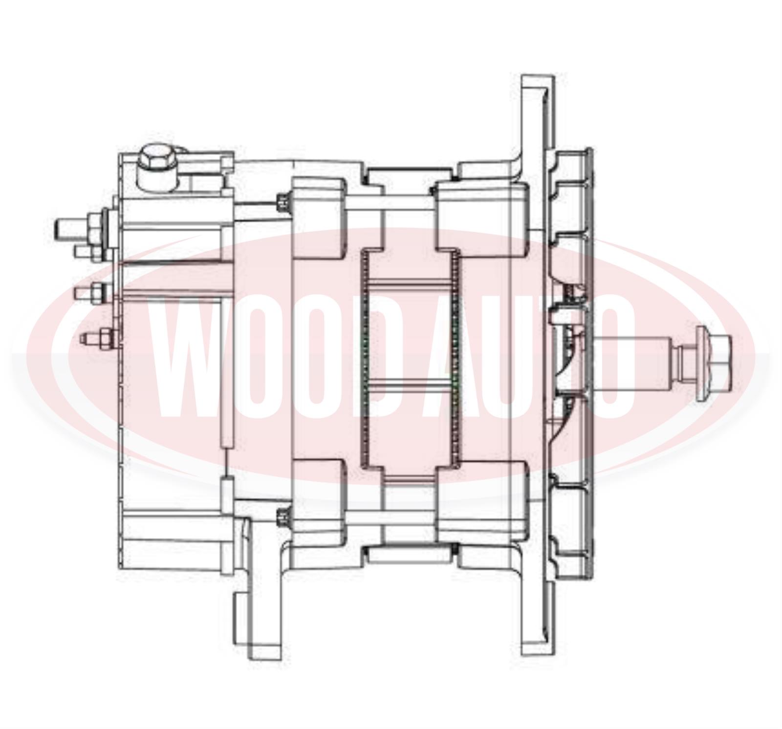 PREBLD4102H : Alternator 24V 250 Amp Brushless