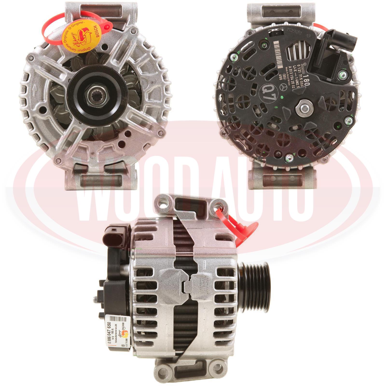 555.589.180.014 : Alternator, 12v, 180A