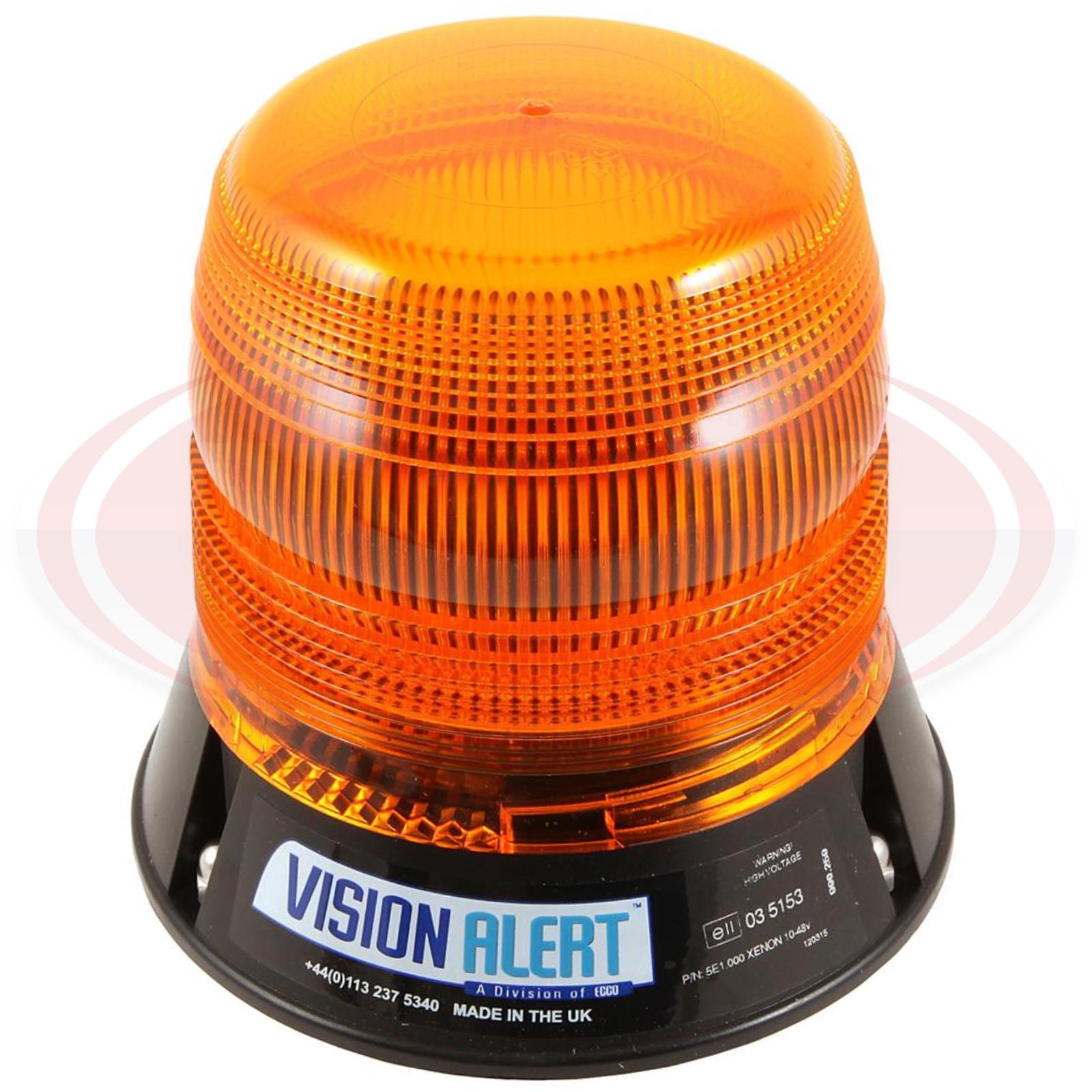 VIS5E1.000 : Vision Alert Xenon Beacon, 1 Bolt, 12/24V