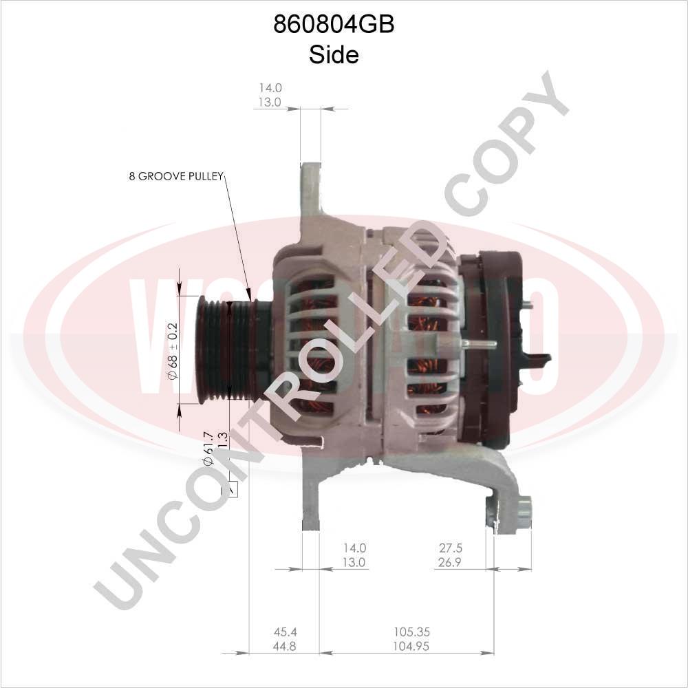 PRE860804GB : Prestolite OE Alternator