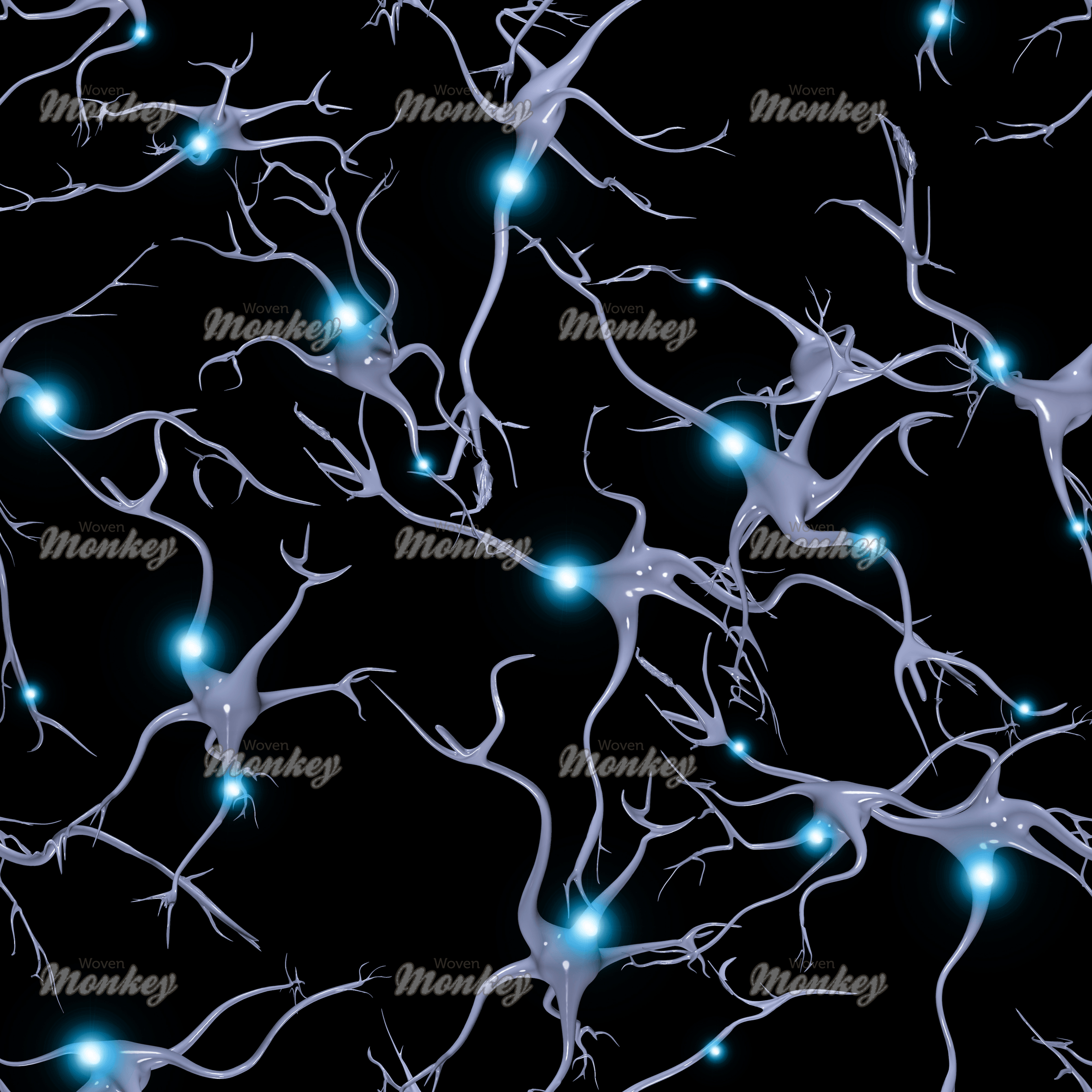 Neurons | Fabric | Woven Monkey