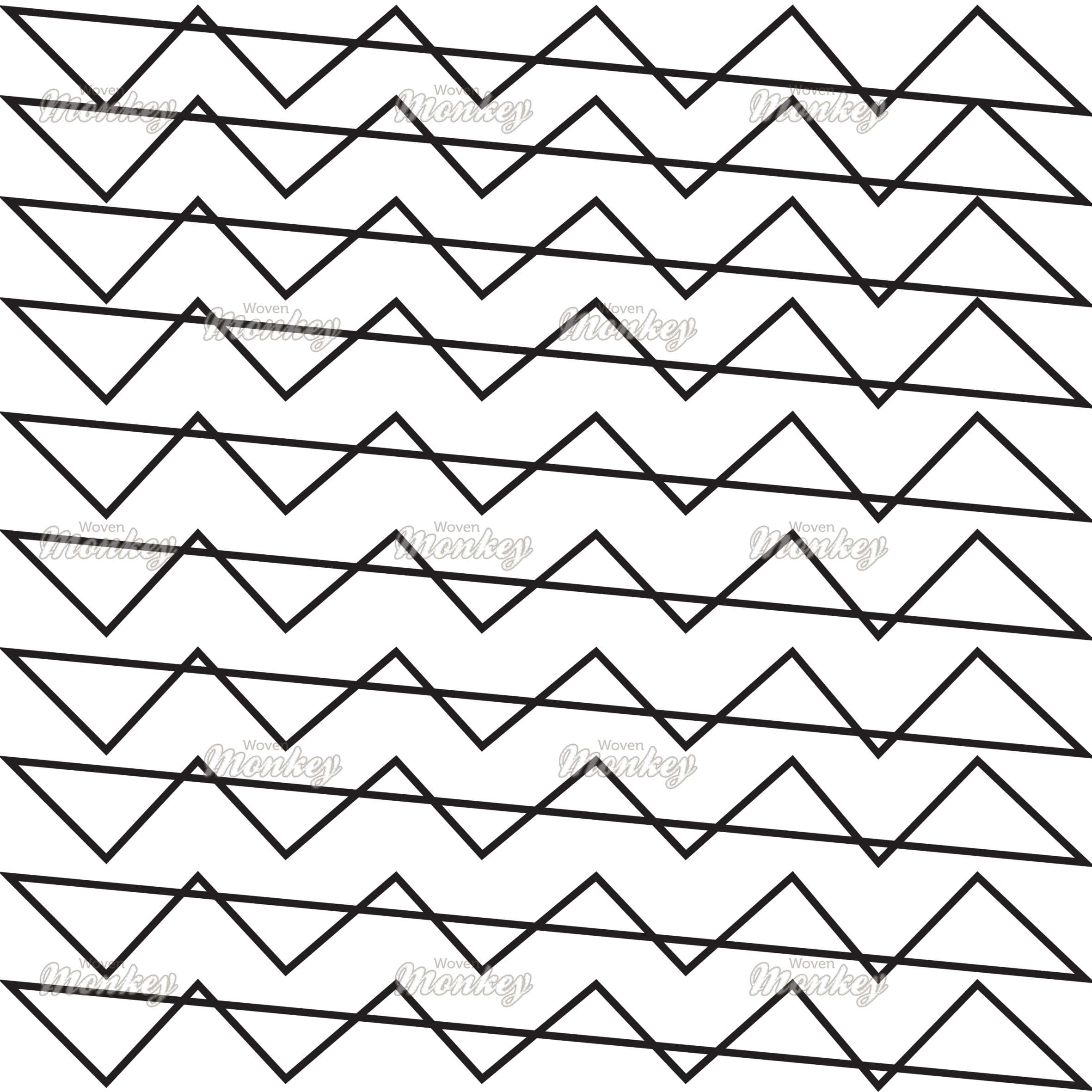 Black And White Chevron Pattern | Fabric | Woven Monkey