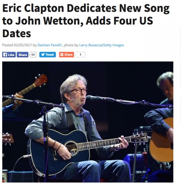 Remembering John Wetton