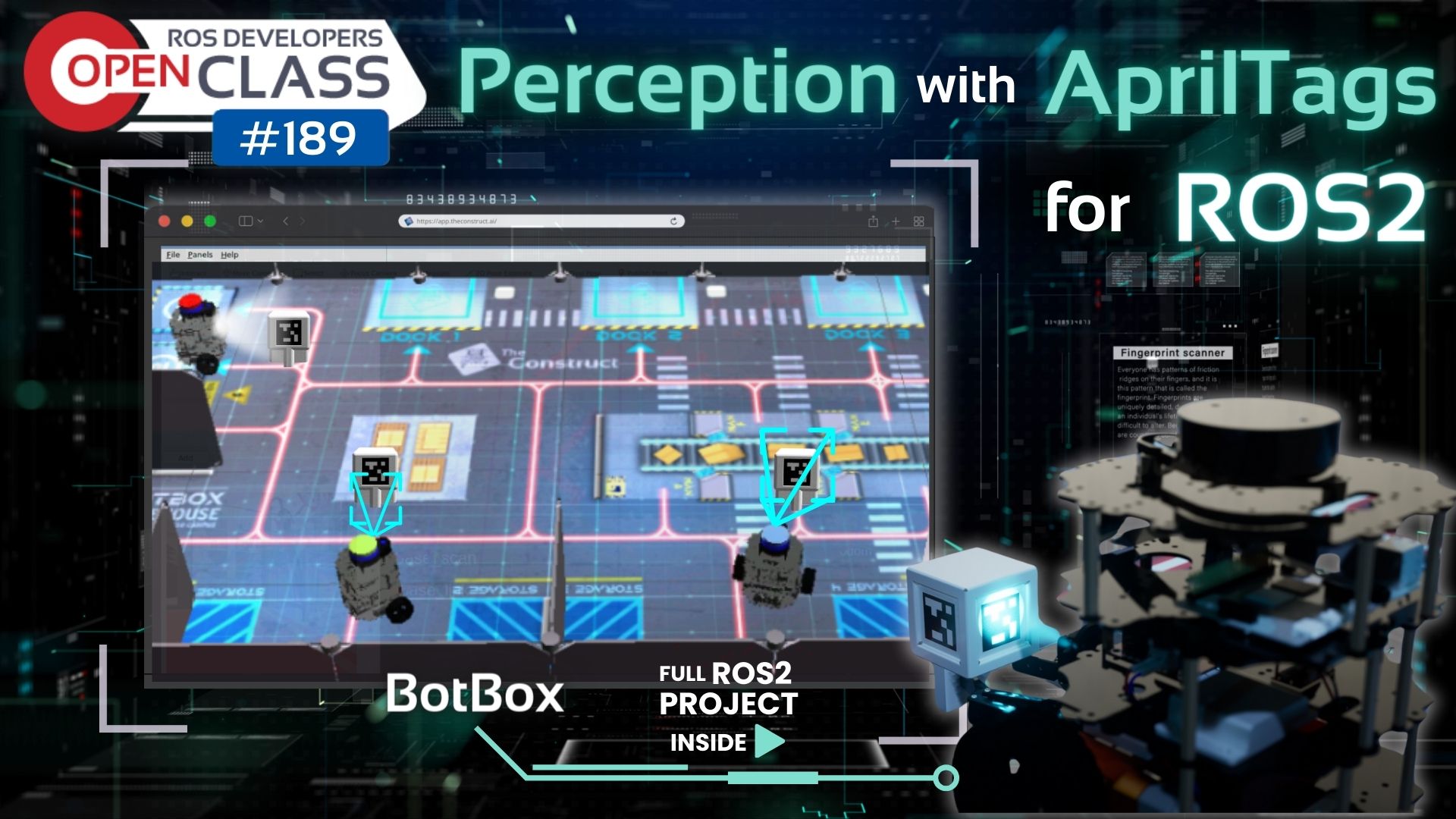 Perception with AprilTags for ROS2 - hands-on Open Class | The Construct