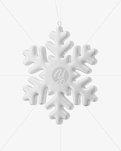 Matte Snowflake Mockup - Half Side View - Free Download Images High ...