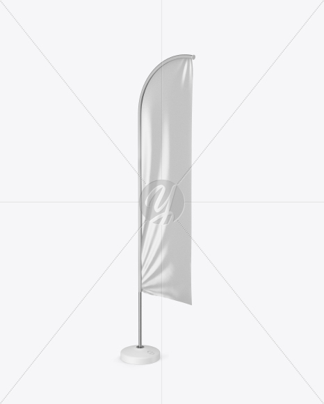 Convex Flag Mockup - Half Side View - Free Download Images High Quality ...